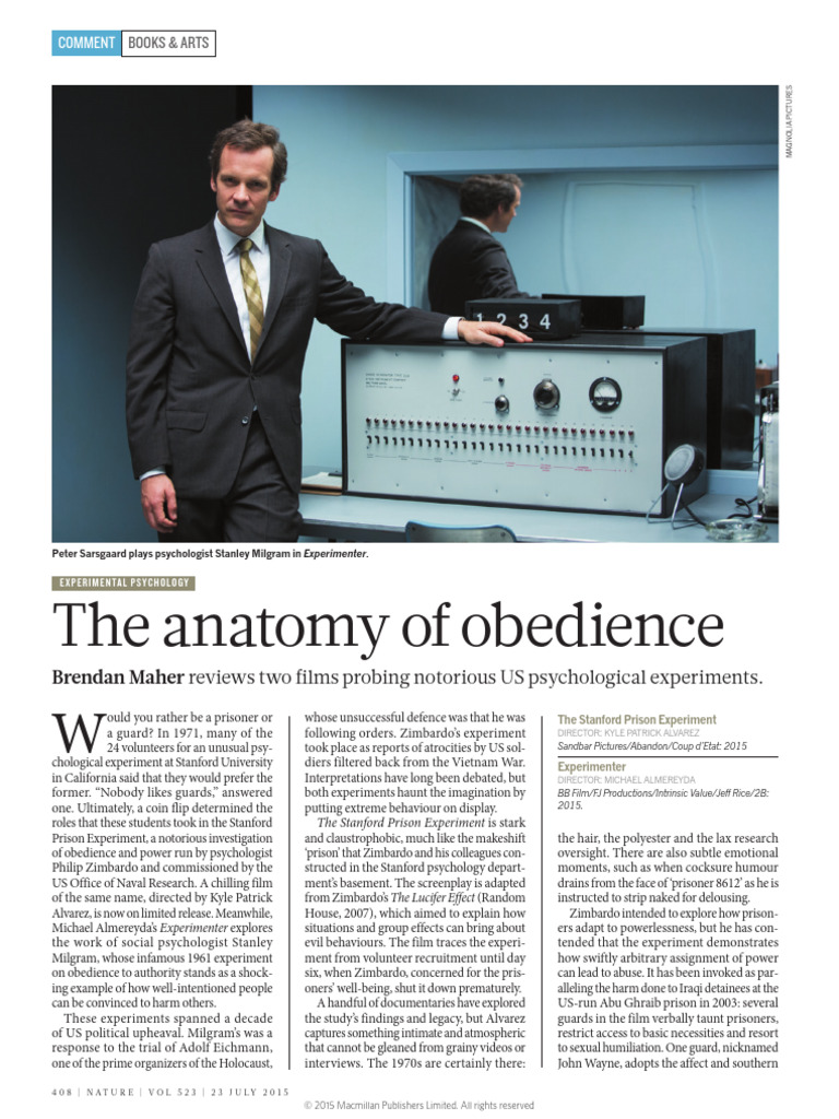 The Anatomy of Obedience: Books & Arts | PDF | Obedience (Human ...