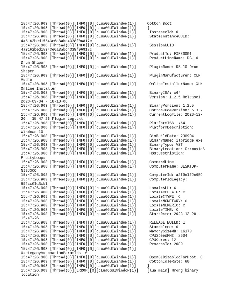 2023-12-20 - 15-47-26 Plugin Log | Download Free PDF | Software | Ibm ...