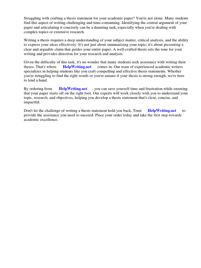 Practice Identifying Thesis Statements | PDF | Worksheet | Thesis