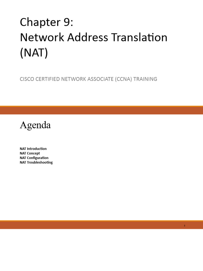 Chapter 9 Network Address Translation (NAT) | PDF | Ip Address | Computer Network