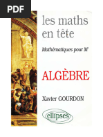 Les Maths en Tete ALGEBRE | PDF | Science | Enseignement des mathématiques