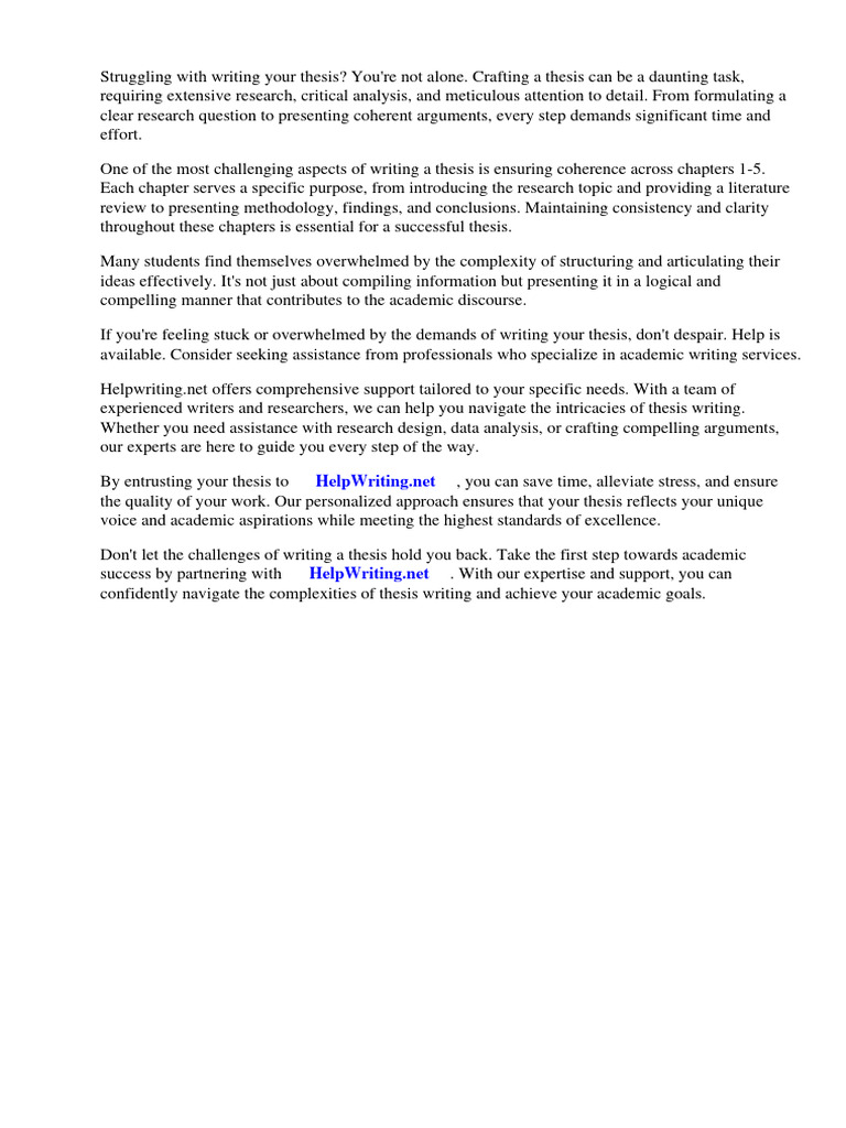Thesis Chapter 1-5 Sample | PDF | Thesis | Methodology Thesis Chapter 1-5 Sample | PDF | Thesis | Methodology