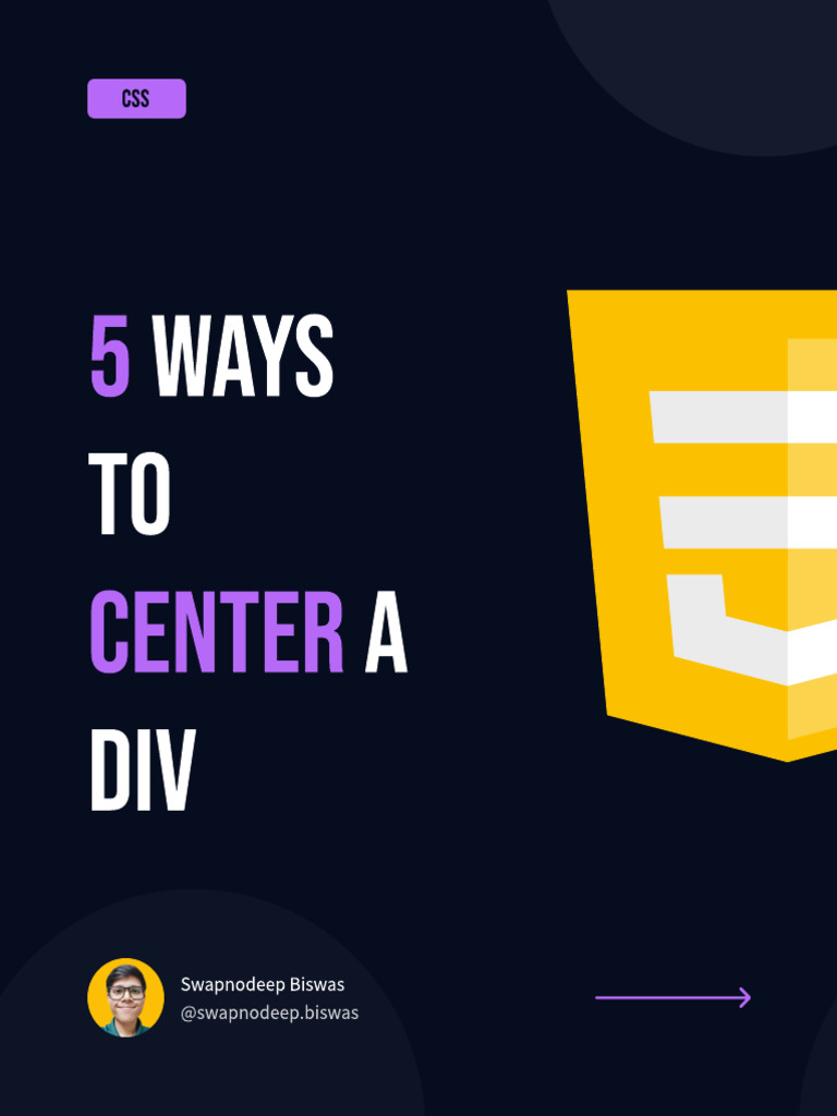 5 Ways To Center A Div | PDF