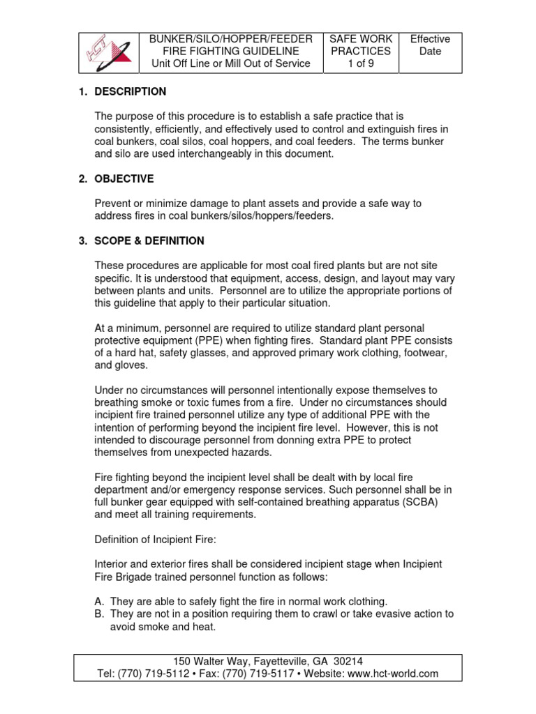 SOG F5 PWR Silo Fire Fighting | PDF | Personal Protective Equipment | Fires