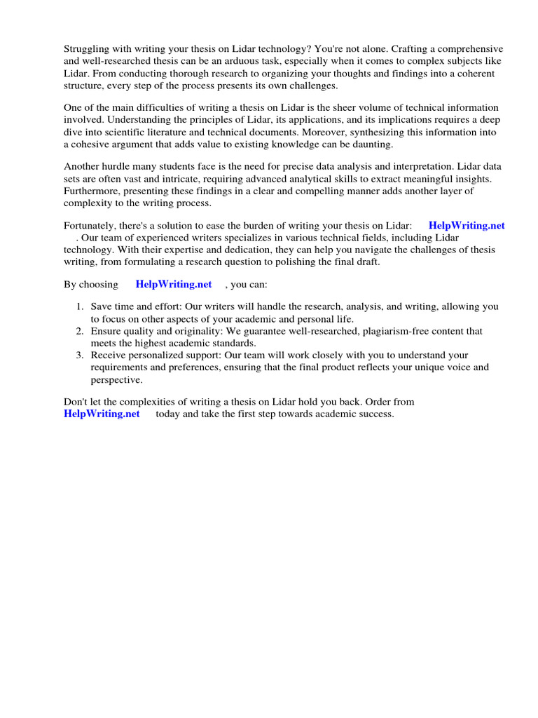 Thesis Lidar | PDF | Lidar | Radar