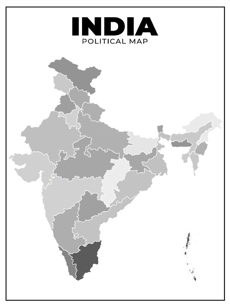 Political Map Bw | PDF