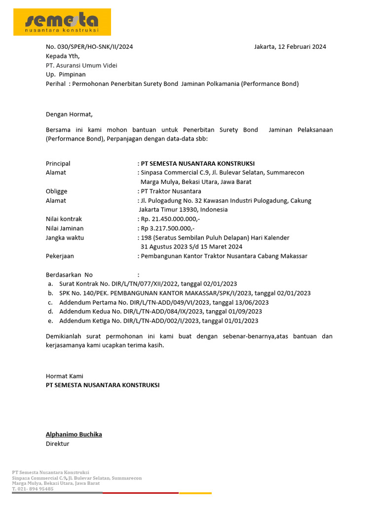 Permohonan Asuransi Videi | PDF | Teknologi & Rekayasa