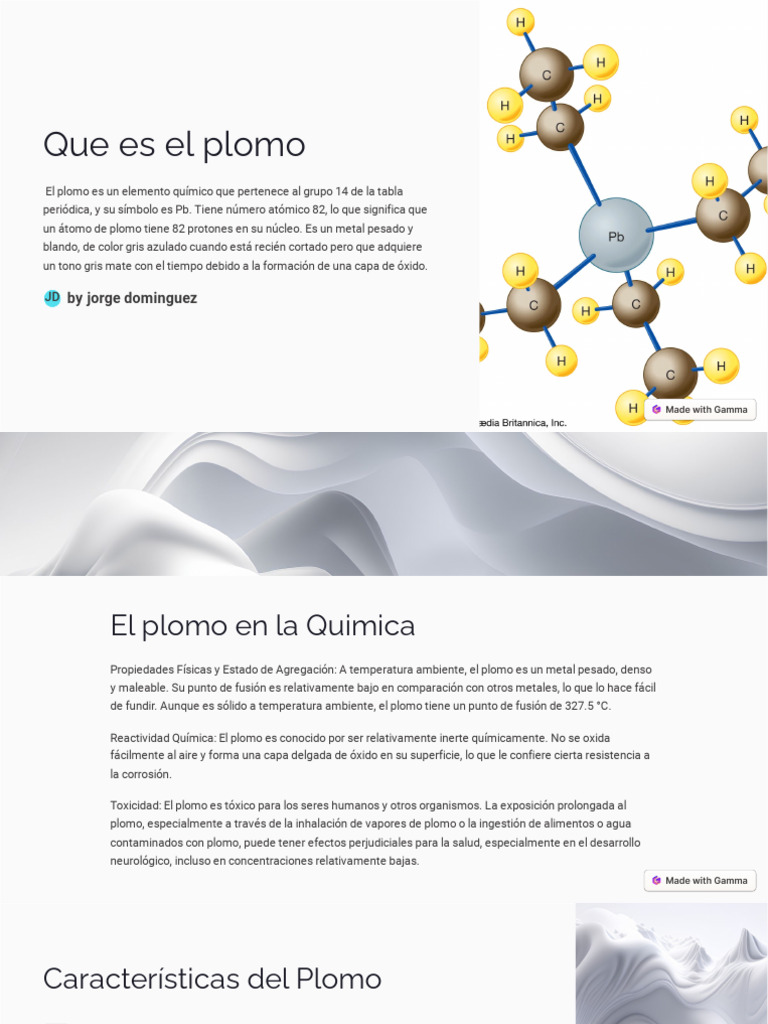 Que-es-el-plomo | PDF | Dirigir | Rieles