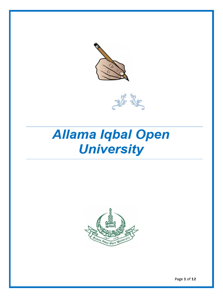 AIOU 1423 - 1st Assignment Autumn 2023 | PDF | Pakistan