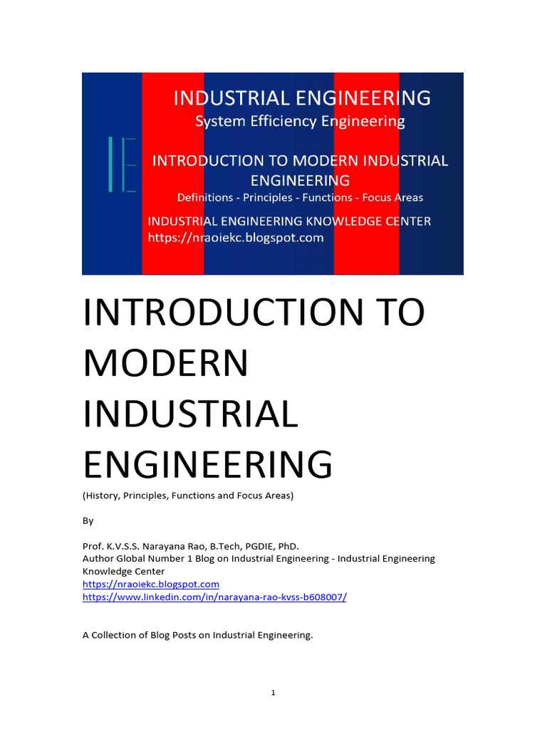 Introduction to Modern Industrial Engine | PDF | Industrial Engineering | Engineering