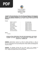 Barangay Certification-Interposing No Objection | PDF