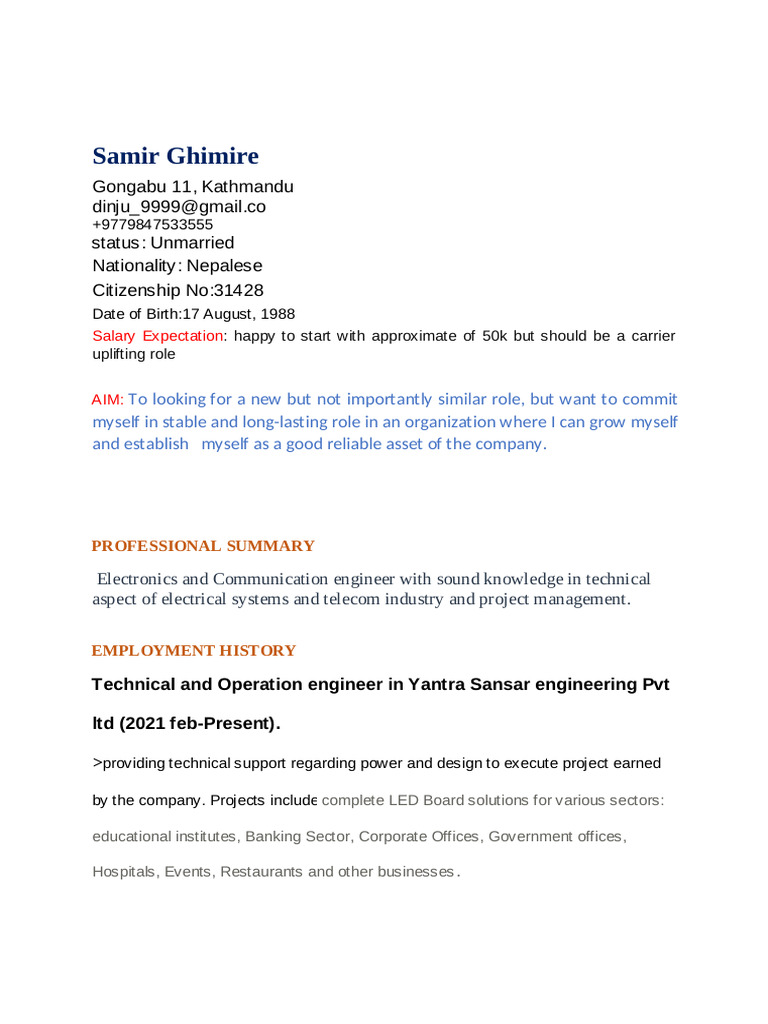 Samir Resume - Compressed | Download Free PDF | Information And ...