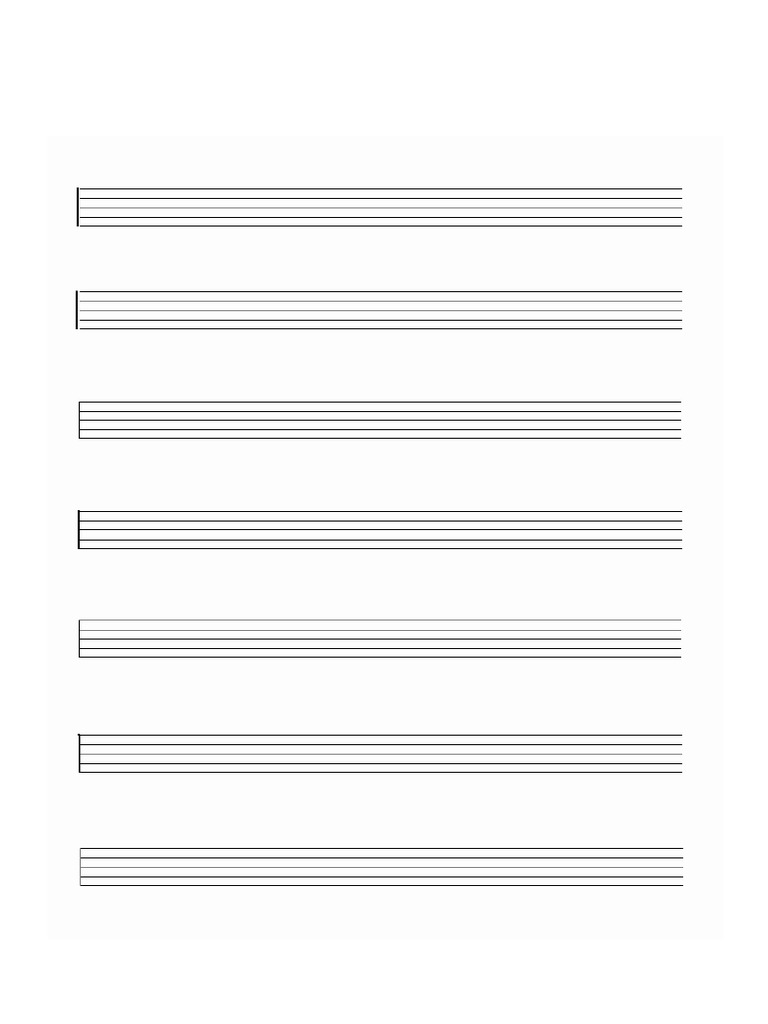 Blank Sheet Music | PDF
