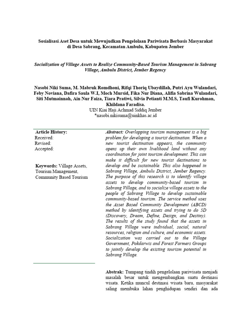 Jurnal Pengabdian KKN 87 Revisi 1 | PDF | Indonesia