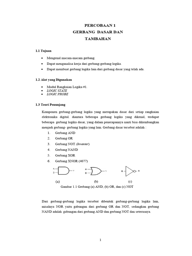 Gerbang Logika | PDF