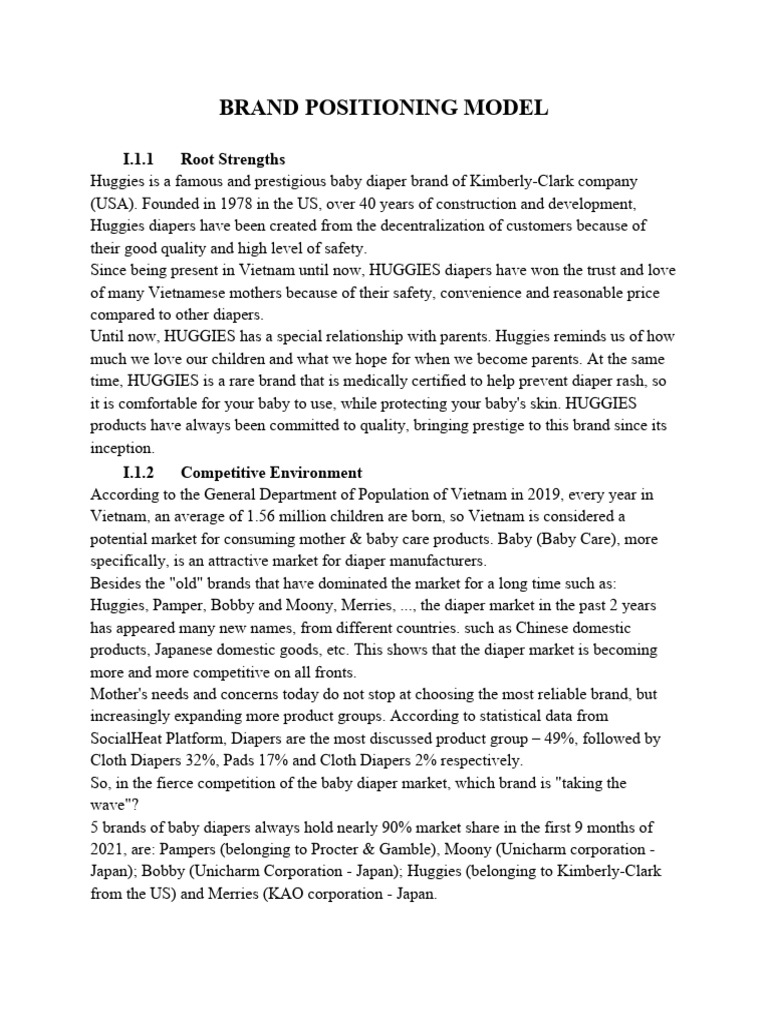 Brand Positioning Model-Hug | PDF