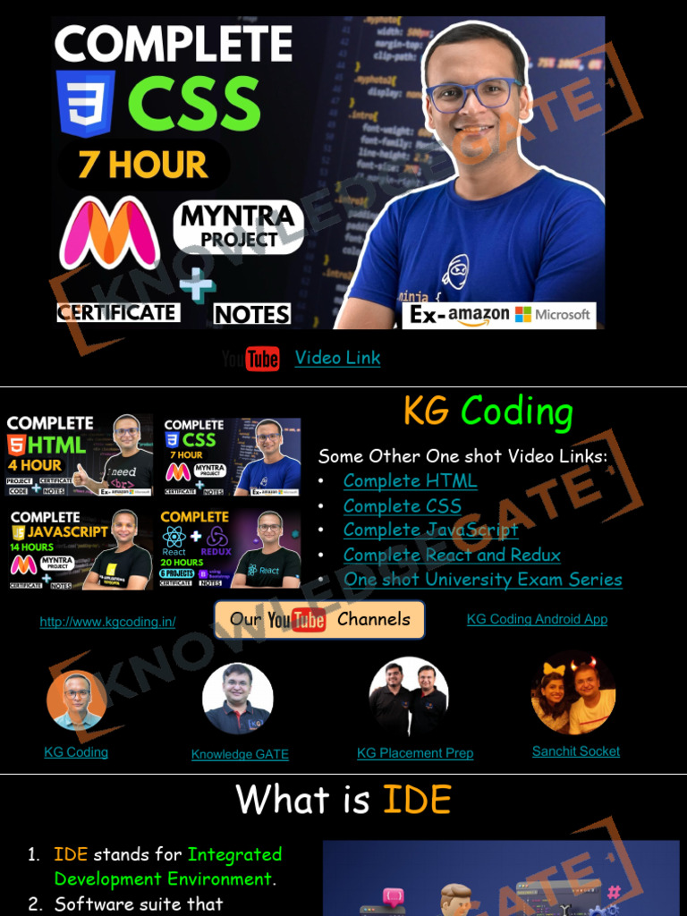 Video Link | PDF | Html | World Wide Web