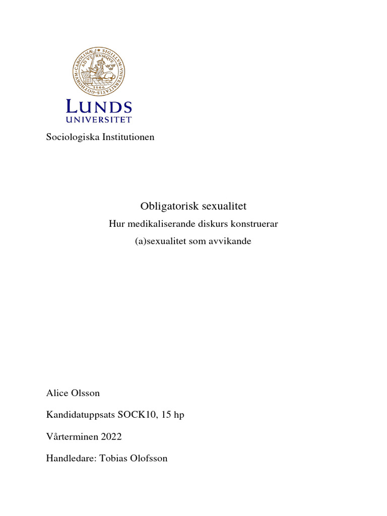 Kandidatuppsatsen Alice Olsson | PDF