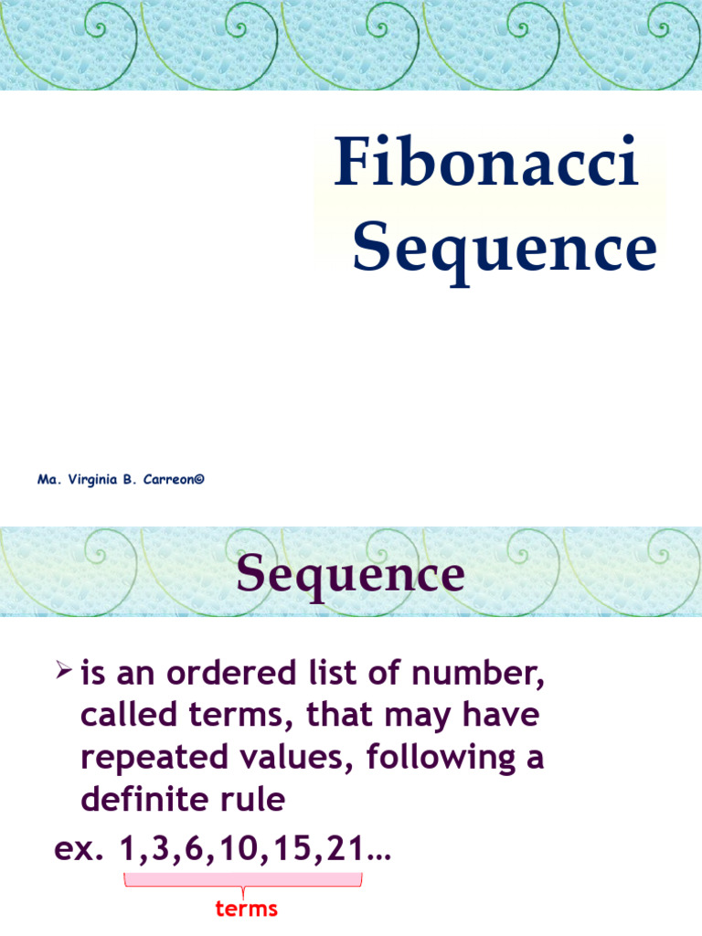 Fibonacci Sequence Numbers | PDF | Mathematics | Numbers