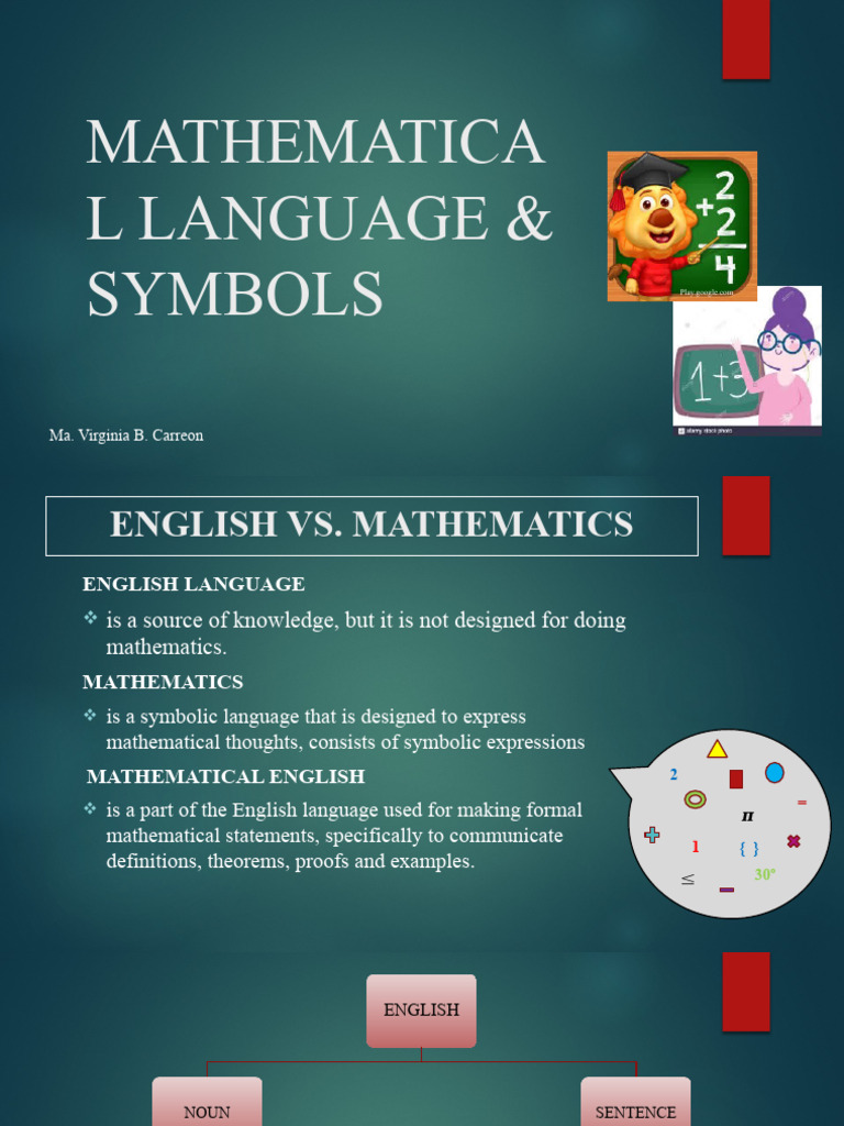 Mathematical Language and Symbols | PDF | Numbers | Rational Number