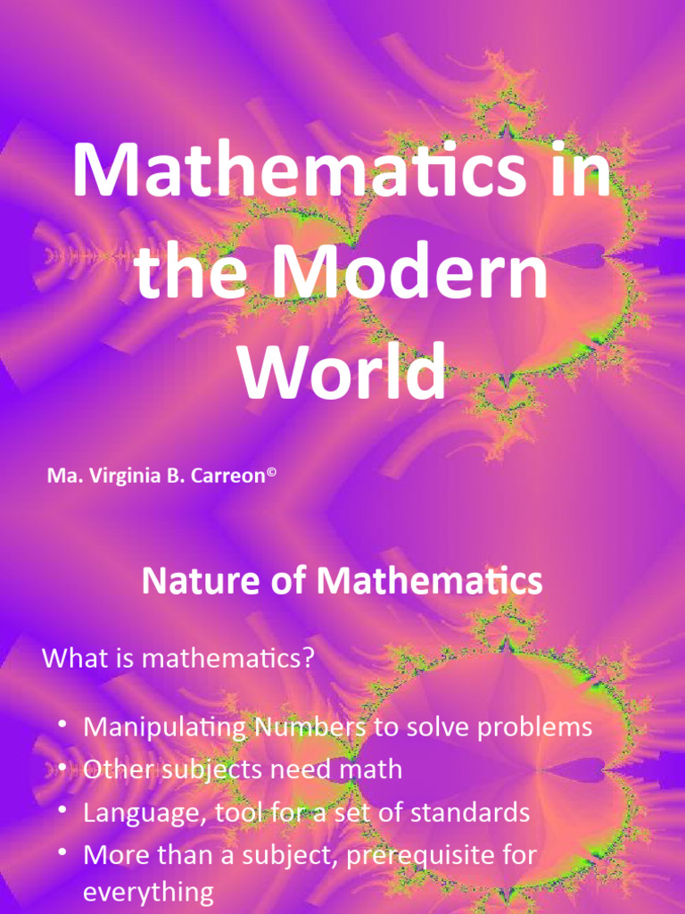 Nature of Mathematics | PDF