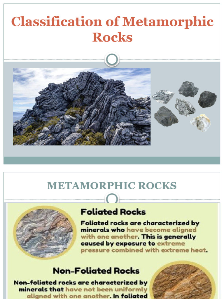 Classification of Metamorphic Rocks | PDF | Social Science | Home & Garden