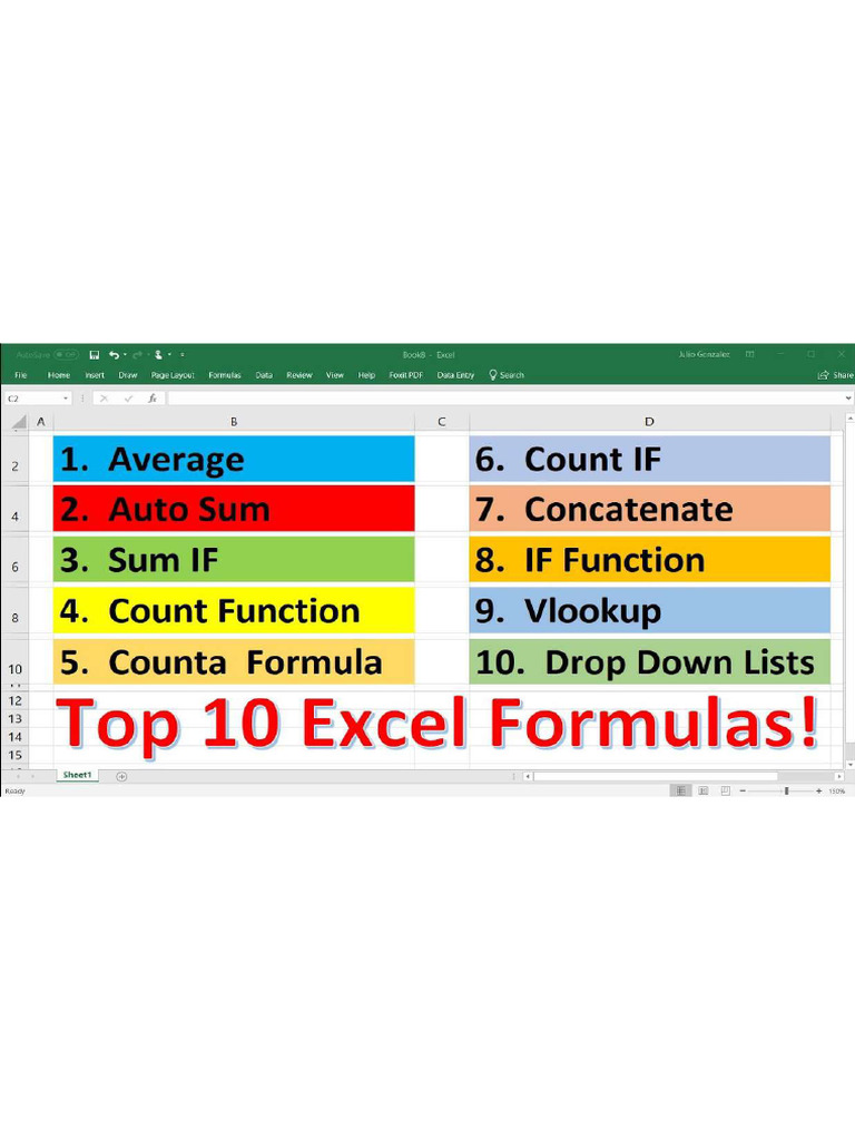 Excel-Formulas-Cheat-Sheet 04-1 | PDF