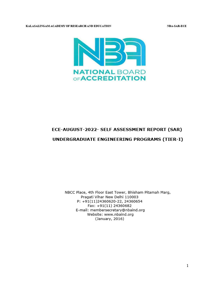 Nba Ece Sar 2022 | PDF