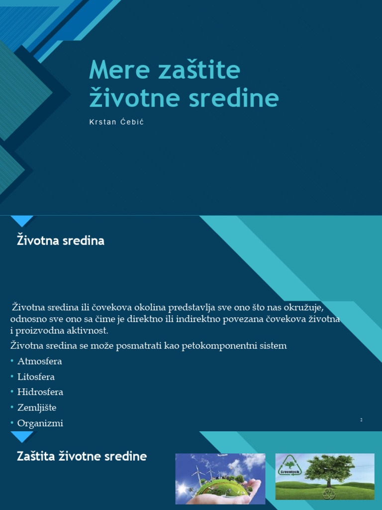 Mere Zaštite Životne Sredine | PDF