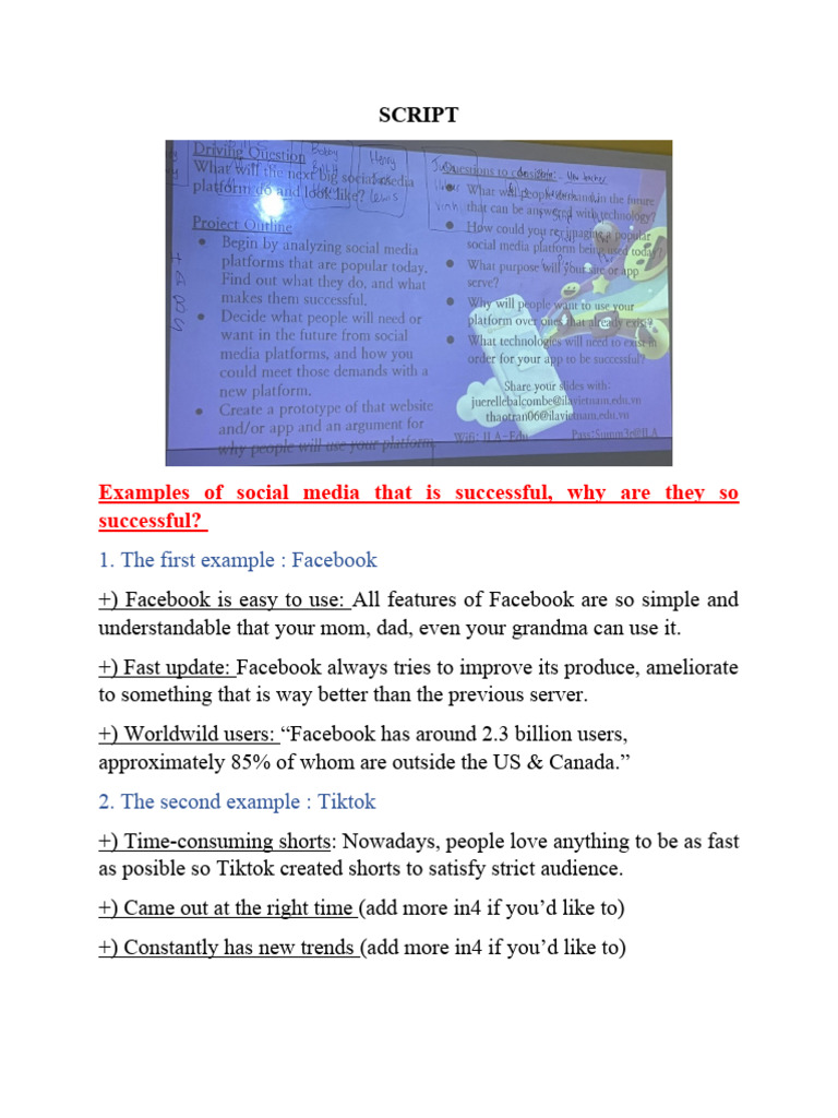 My Script | PDF | Facebook | Artificial Intelligence