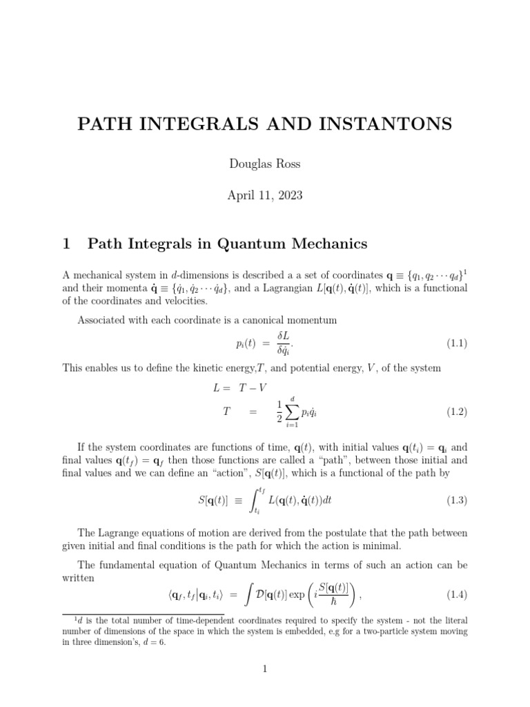 Path | PDF | Lagrangian Mechanics | Classical Mechanics