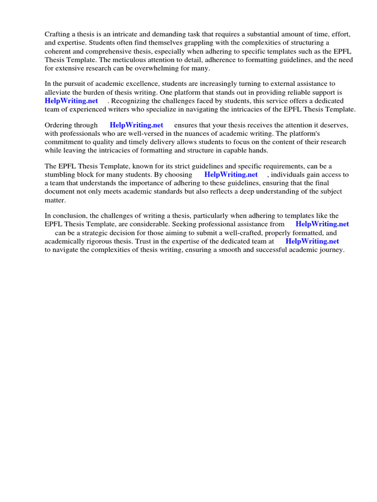 Epfl Thesis Template | PDF | Thesis | Essays