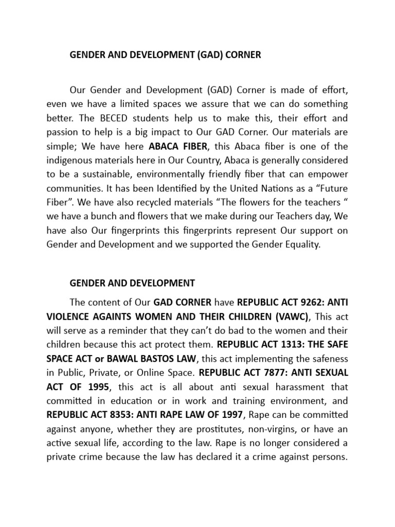 Gad Corner Entry No.5 | PDF