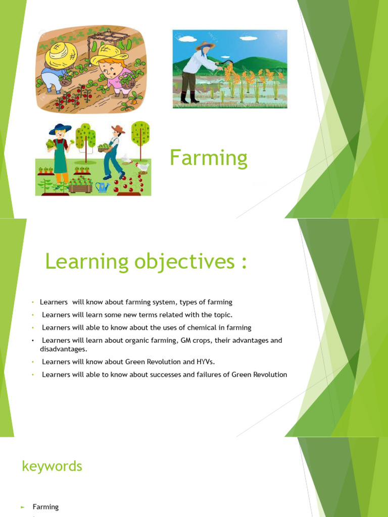 Farming PPT Geography | PDF