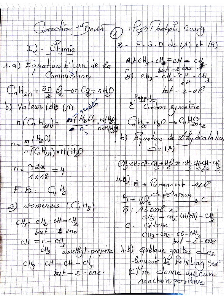Devoir Correction Pdf