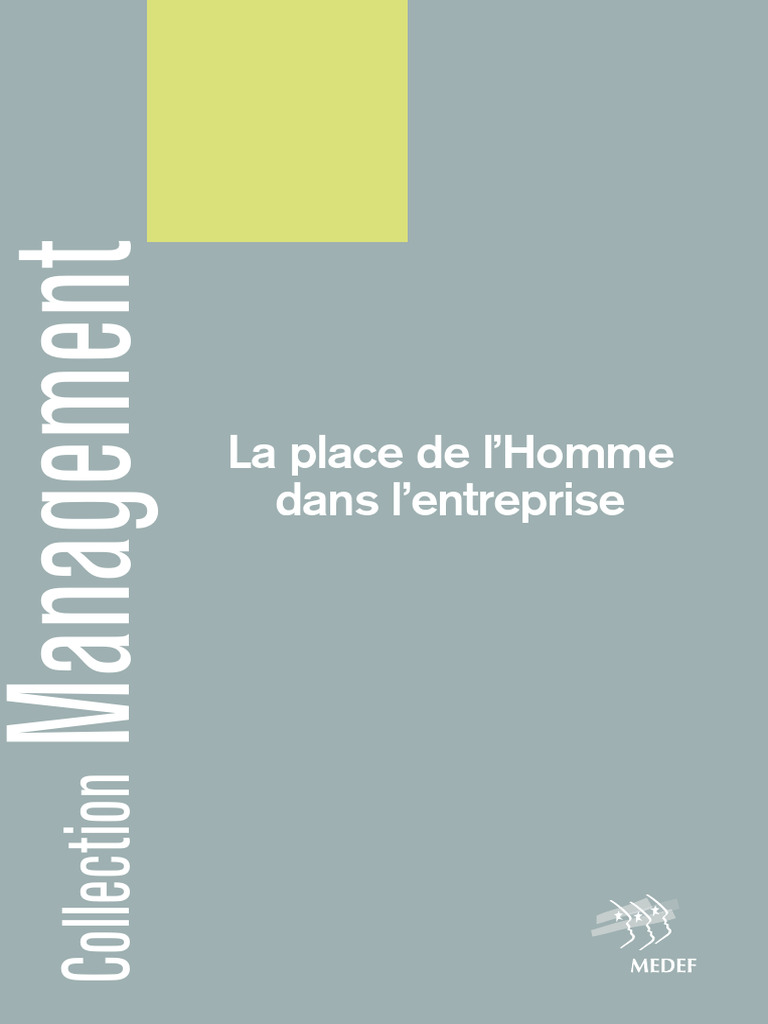 La Place D Lhomme Dans L Entreprise Pdf