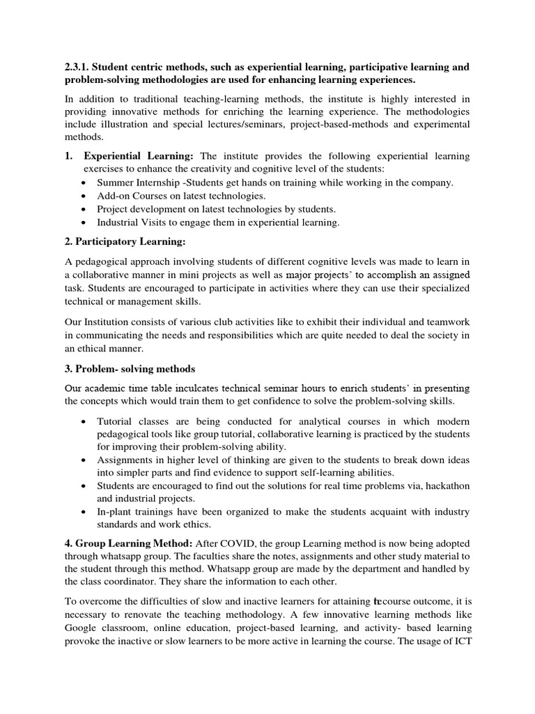 Write Up | PDF | Educational Technology | Learning