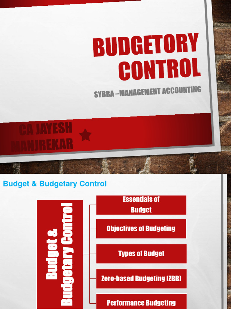 1.0 Budgetory Control - Introduction | PDF | Budget | Business Process