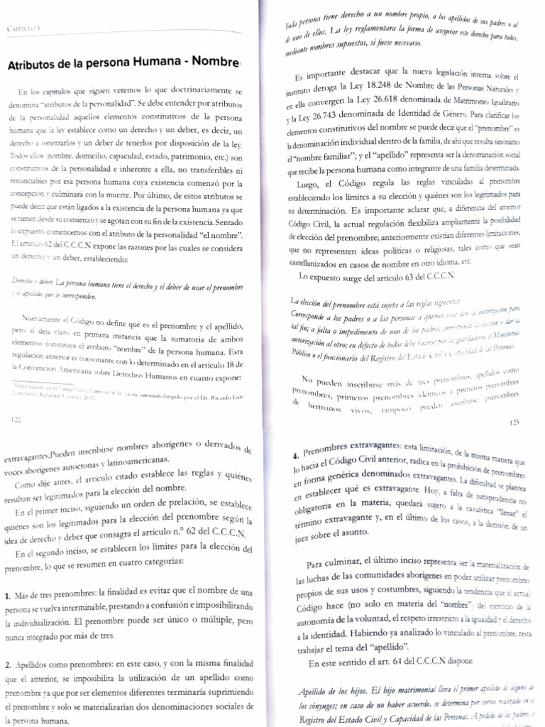 Capítulo 5 Atributo de La Persona Humana - Nombre | PDF | Apellido | Adopción