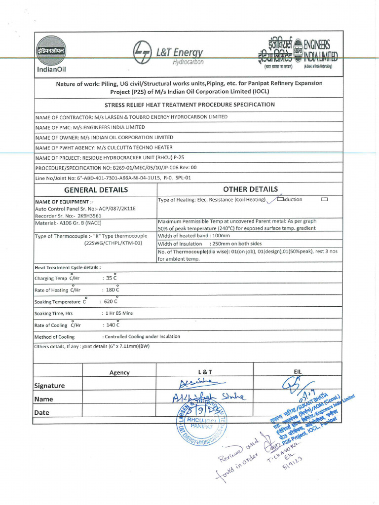 PWHT PQT Report | PDF