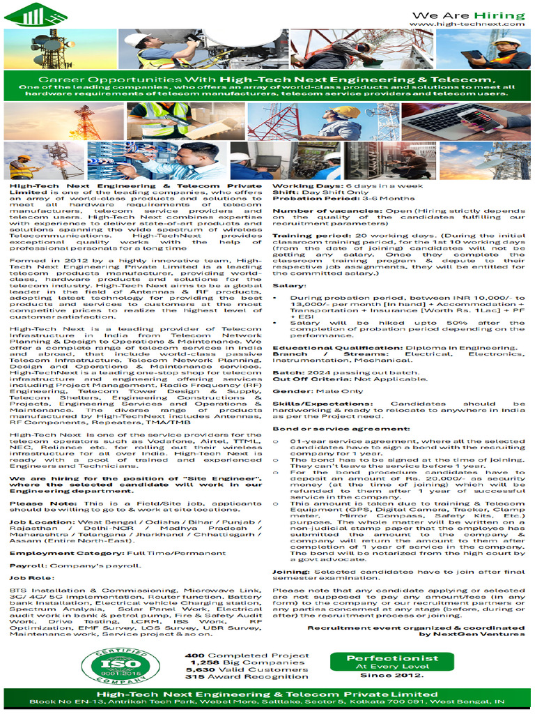 High Tech Next Engineering & Telecom Diploma 2024 | PDF