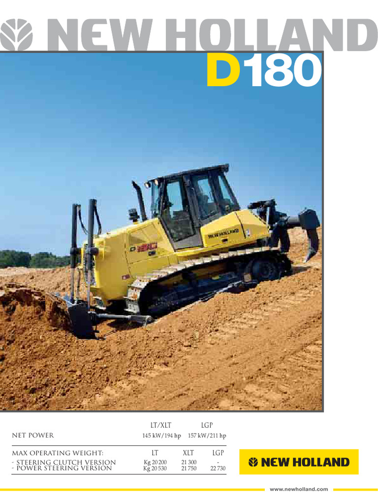 New Holland Dozer D180 | Download Free PDF | Automatic Transmission ...