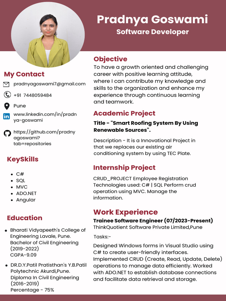 PRADNYA Resume | PDF