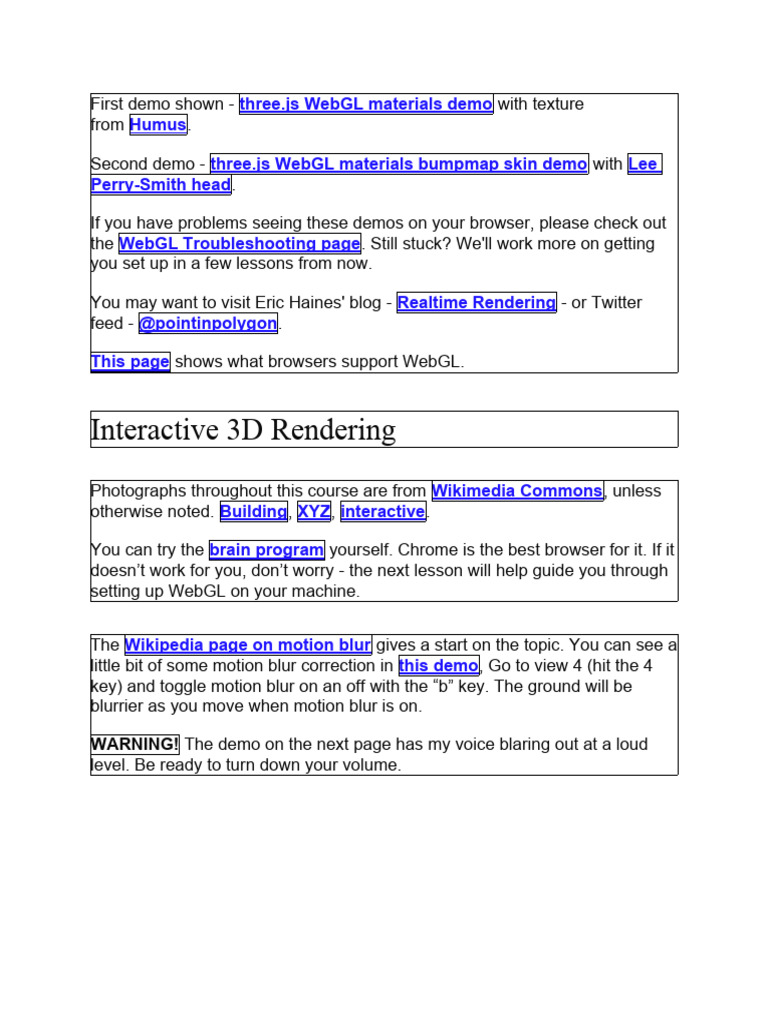 Interactive 3D Computer Graphics Notes | PDF