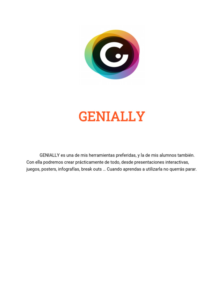 Tutorial GENIALLY | Descargar gratis PDF | Hipervínculo | HTML