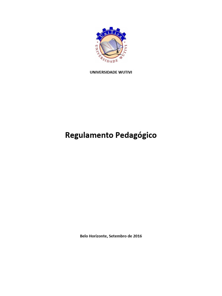 UniTiva - Regulamento Pedagogico - 2016 | PDF