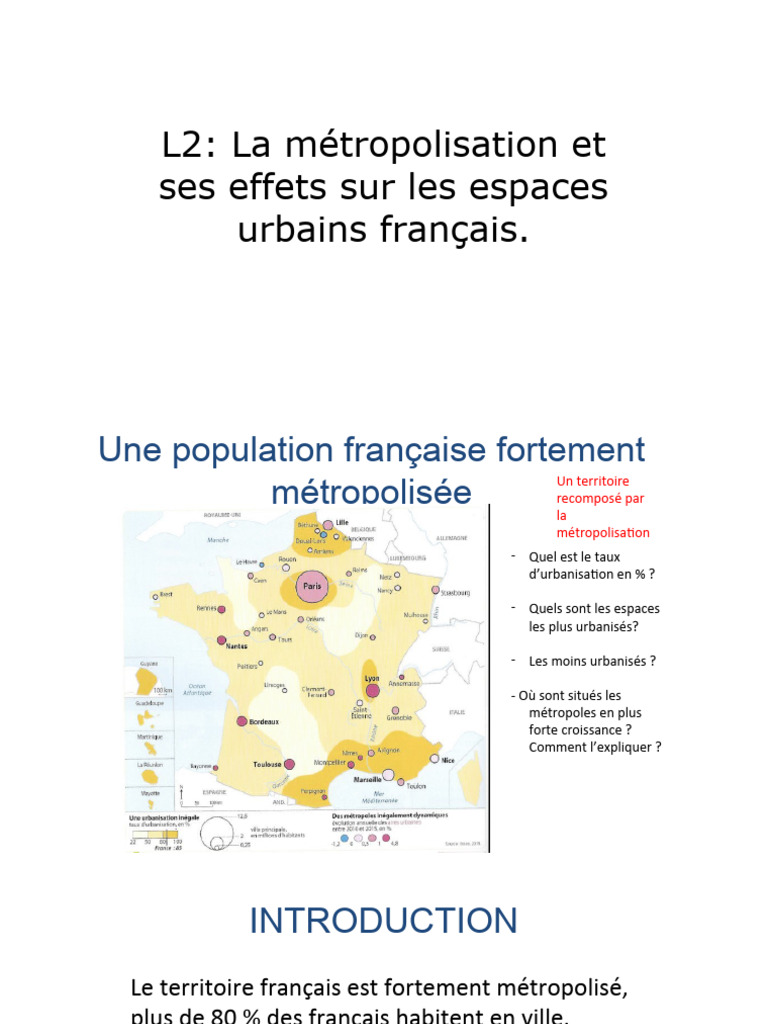 France Métropolisation | PDF | Paris