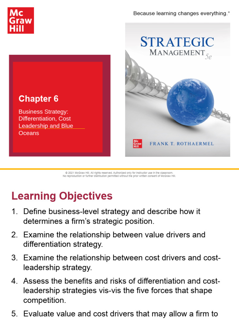 5 Strategy - Business Strategy Differentiation Cost Leadership Blue ...