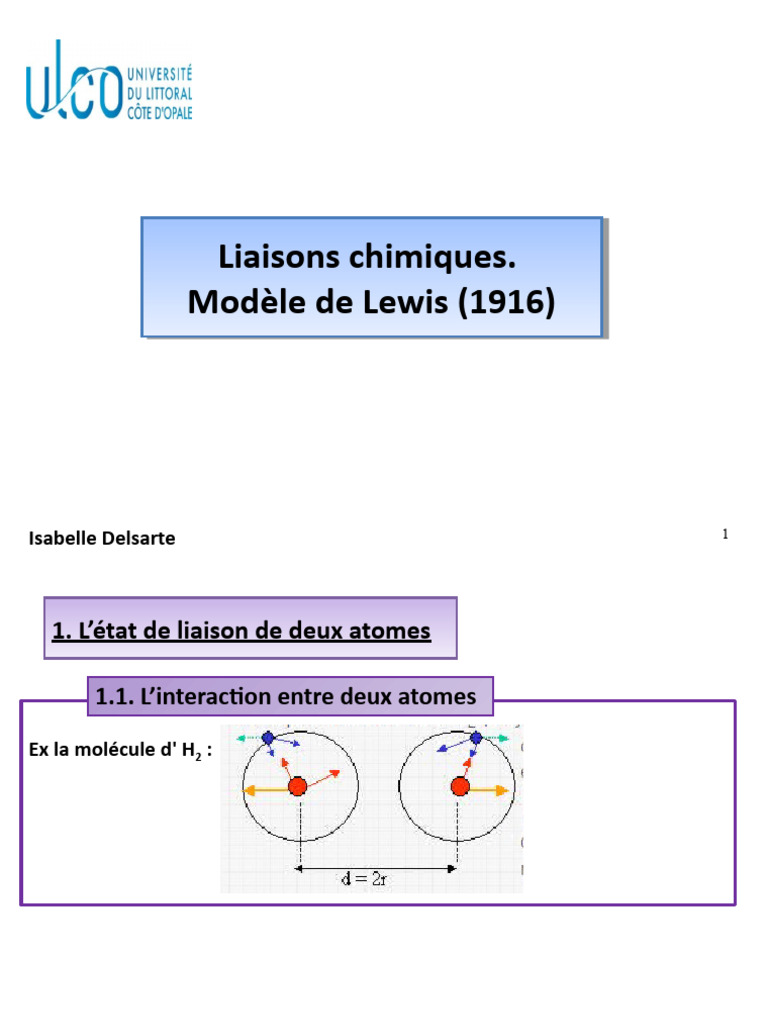 Liaisons Chimiques | PDF
