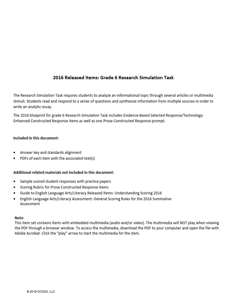 Grade 6 Research Simulation Task | PDF | Rock (Geology) | Sedimentary Rock